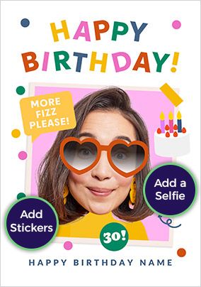 Funky Faces Cards - Add Their Face! | Funky Pigeon